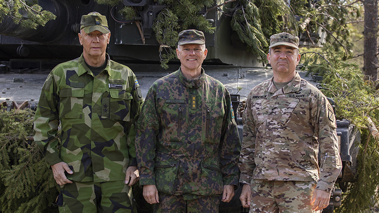 Commanders visited the exercise Northern Forest 23 - Maavoimat - The ...